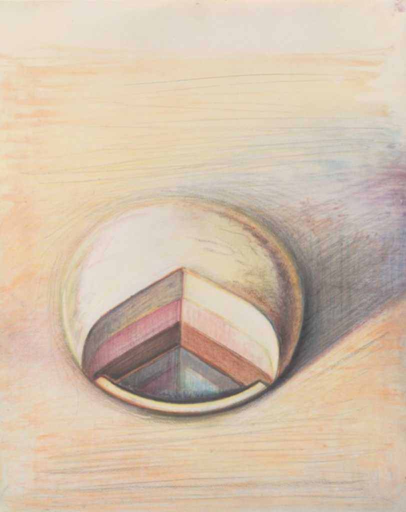 Wayne Thiebaud - Cakes, Pie, And Watermelon - Pastel Today