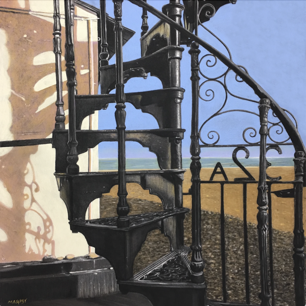 Paintings of Spiral Staircases By Michele Ashby - Pastel Today